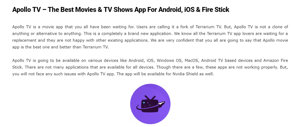 Apollo TV for Android - Download